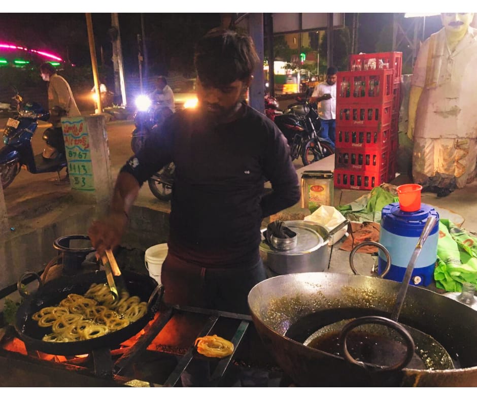 Street food vendor : Akshara Livelihoods