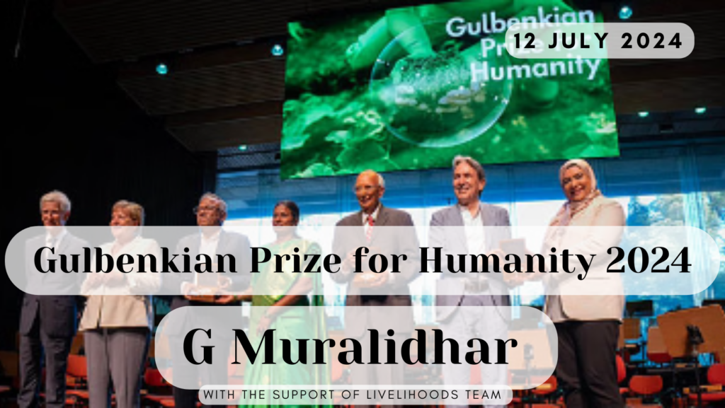 Gulbenkian Prize for Humanity 2024 120724 : Akshara Livelihoods
